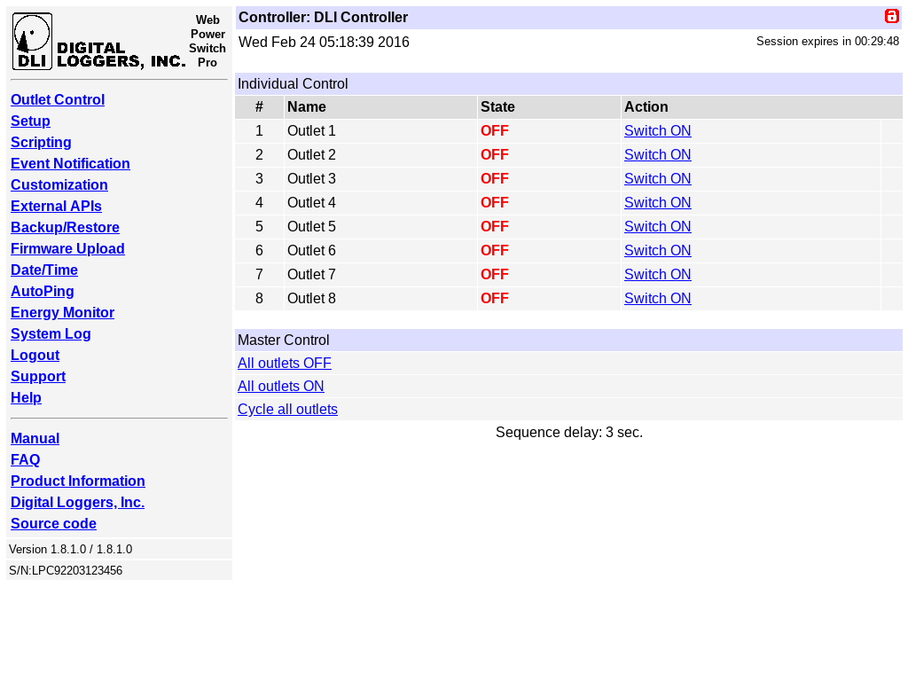 DLI LPC9 User's Guide: Basic setup and use