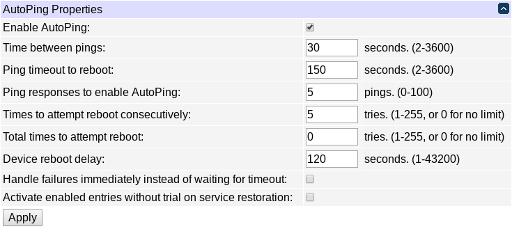DLI EPCR5 User's Guide: AutoPing